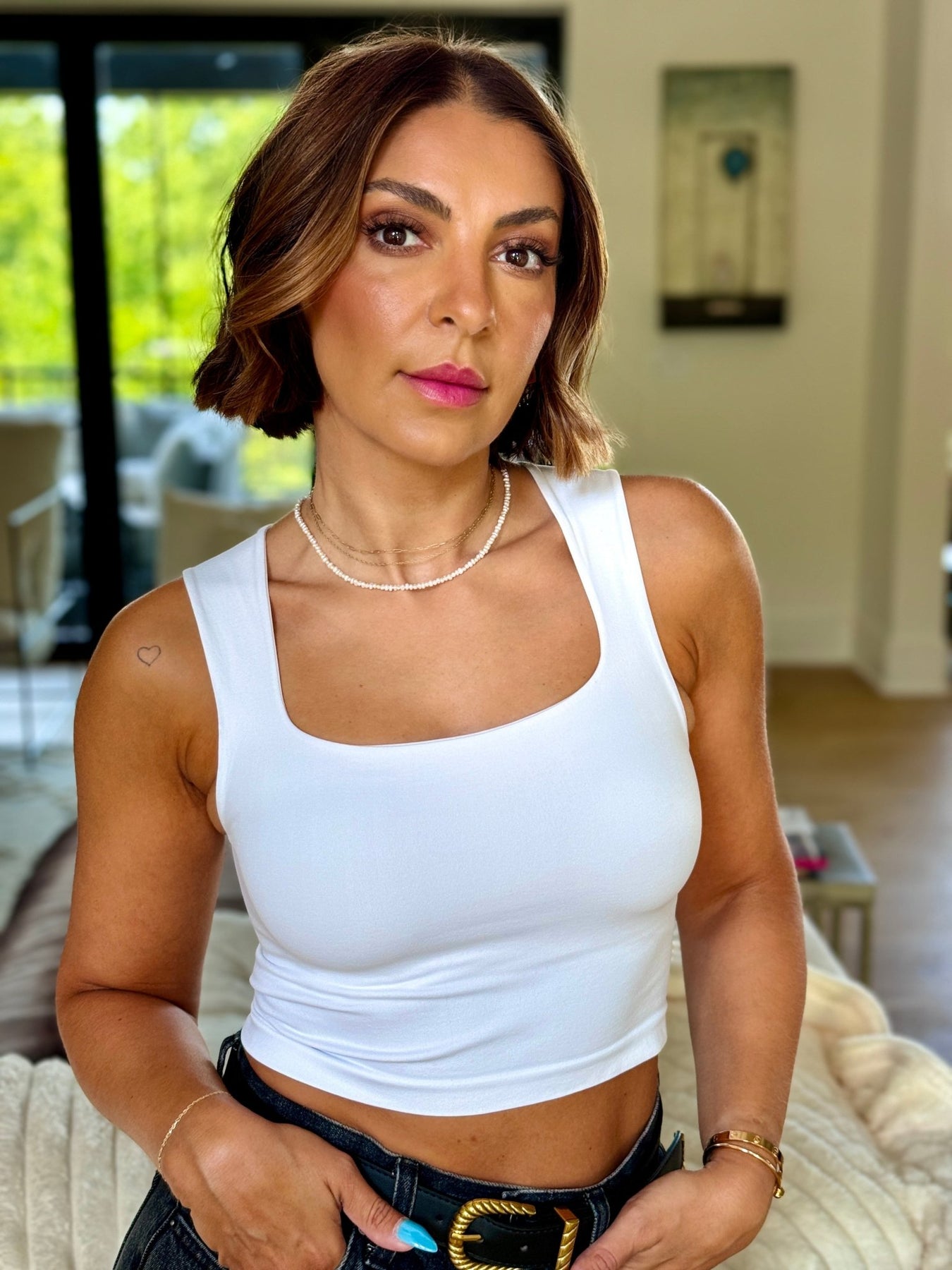 Sarah Tank (White) – theClothesRak